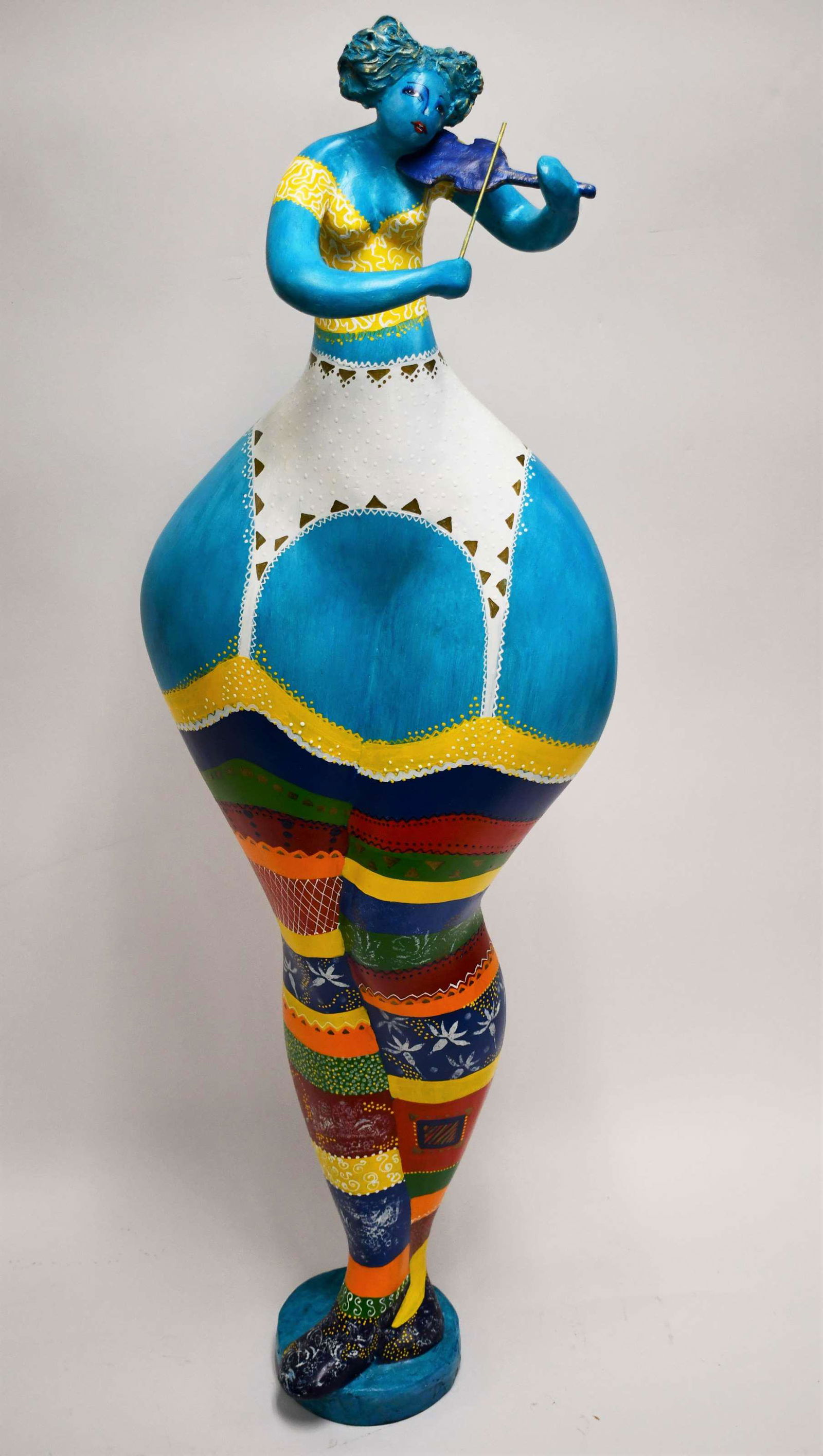 Josepha, French Painted Sculpture "Woman w Violin" - Nov 10, 2019 ...