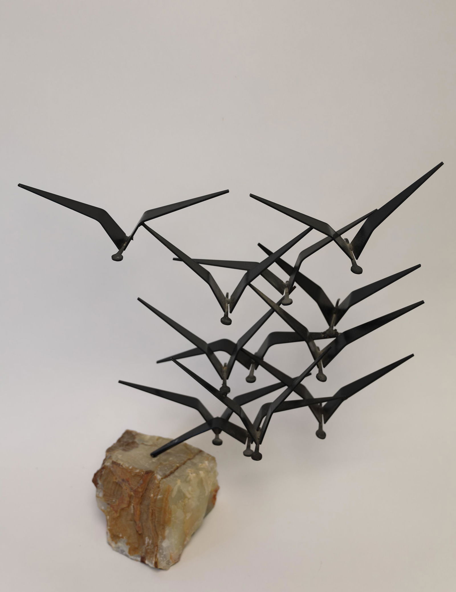 70s Curtis Jere Flock Birds Steel & Onyx Sculpture - Jun 07, 2020 ...