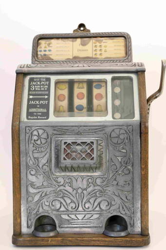 1928 Callie Superior Bell Jackpot 10c Slot Machine