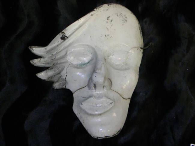 Raku Mask, Signed