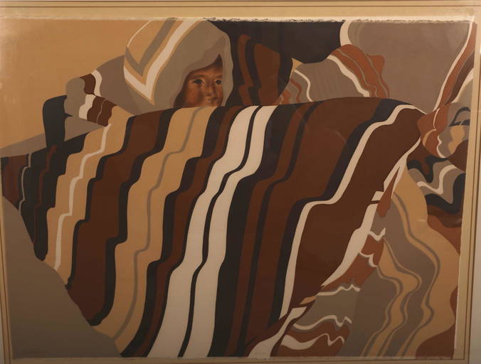 Jon Lightfoot Silkscreen Litho Cherokee Baby, 1981