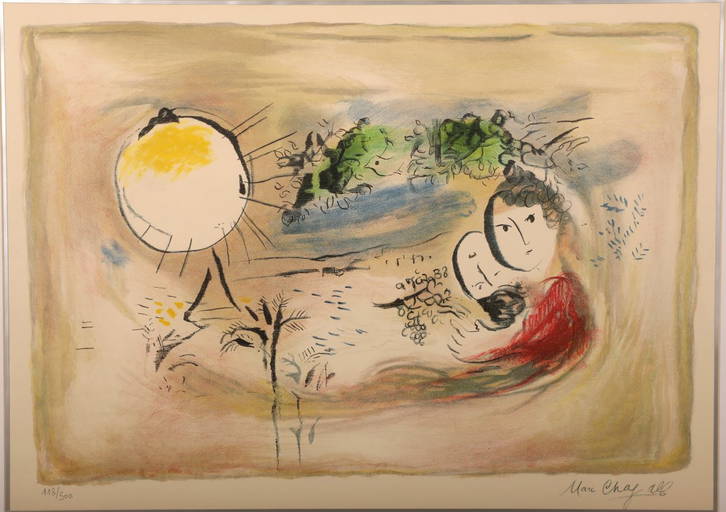 Marc Chagall "le Repos" #118/500, 1968