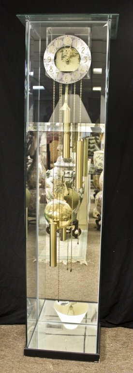 Dykstra Glass Encased Grandfather Clock