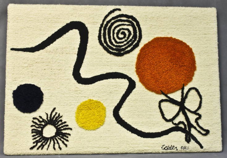 Alexander Calder Latch Hook Wall Rug / Tapestry