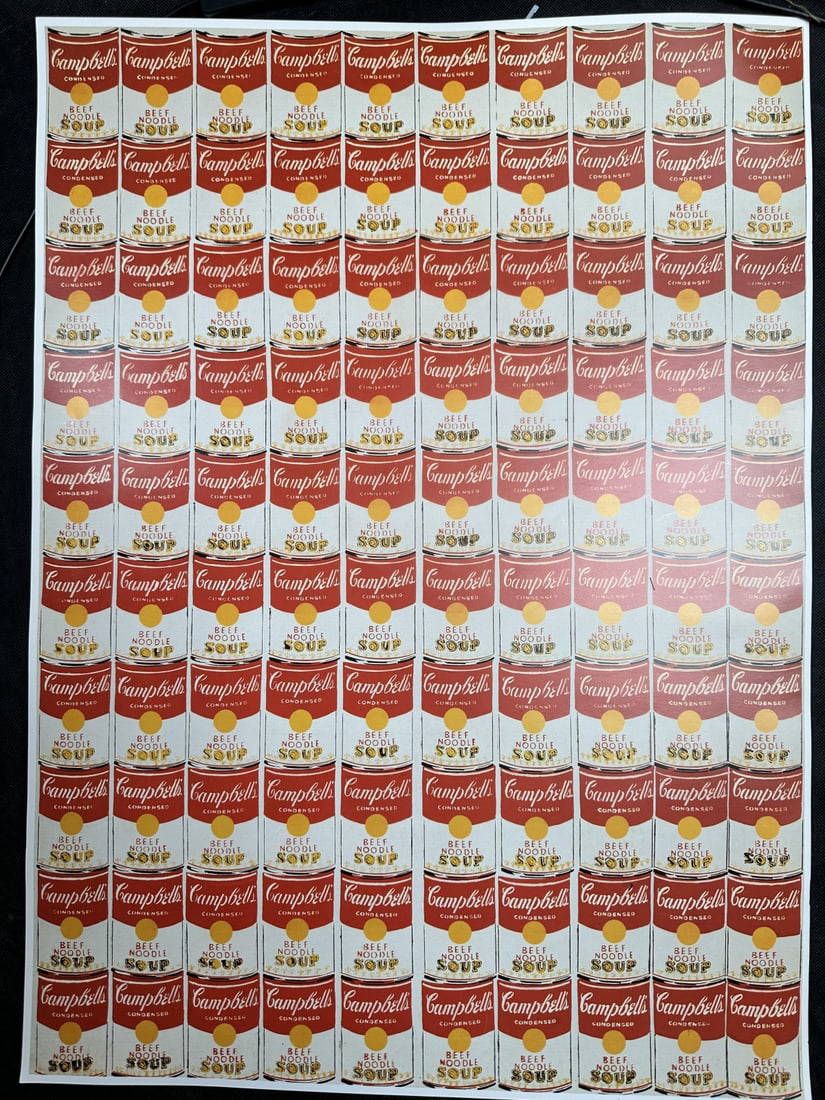 100 Cans Of Campbells Beef Noodle Soup Poster Auction