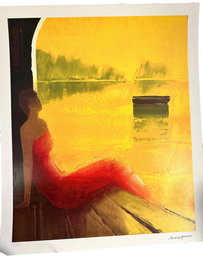 Emile Bellet Serio Lithograph, Titled "d'or Et Reve". Signed In Marker ...