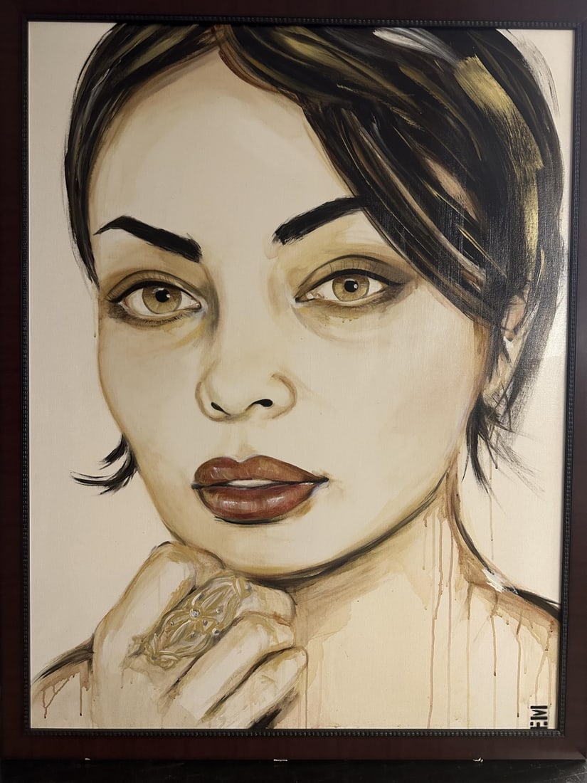 Lg Emma Sheldrake Acrylic & Enamel "paula" 2014 Auction