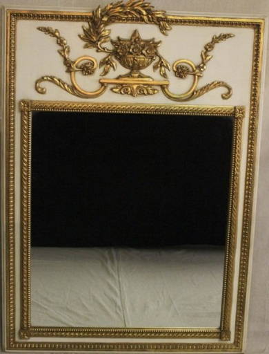 Louis Vix Style Gilded And Carved Wood Mirror