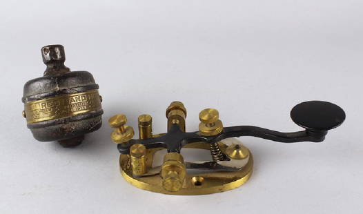 Antique Telegraph Key Morse Code