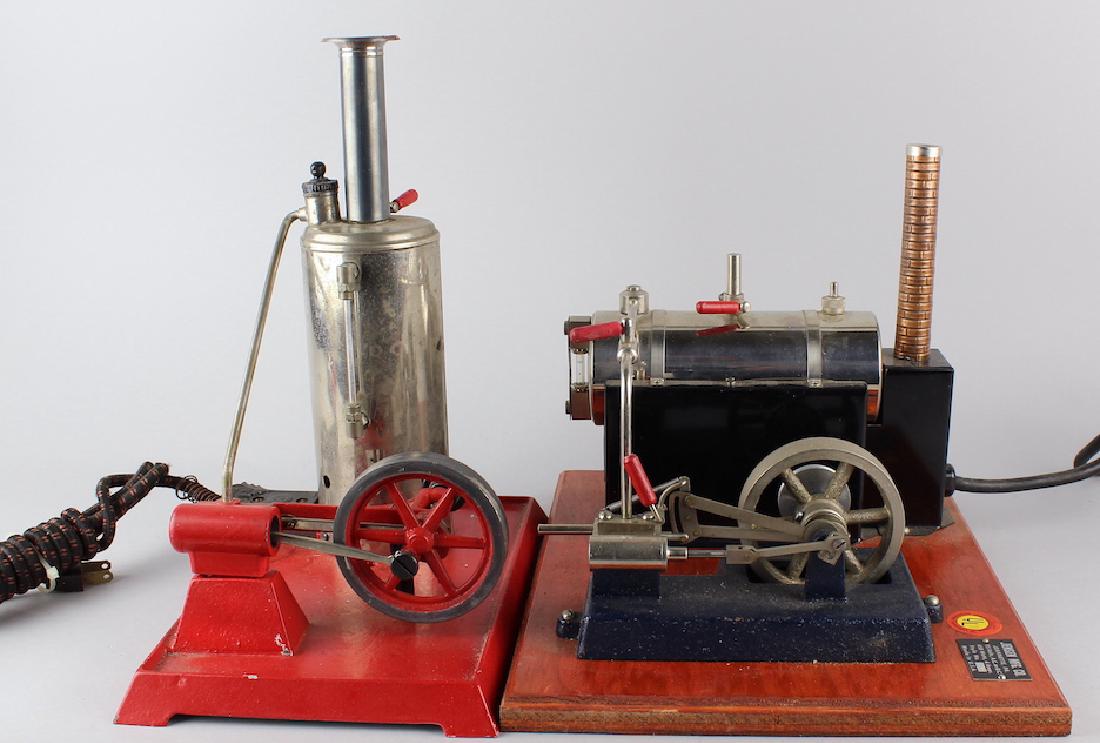 2 Jensen Steam Engines Vertical &horizontal