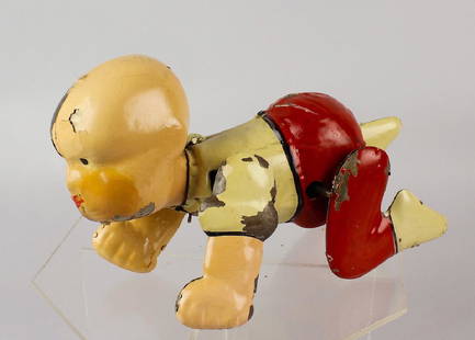 1950's Wind Up Crawling Baby