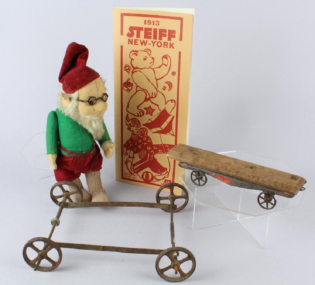 Steiff Elf and Wheeled Platforms