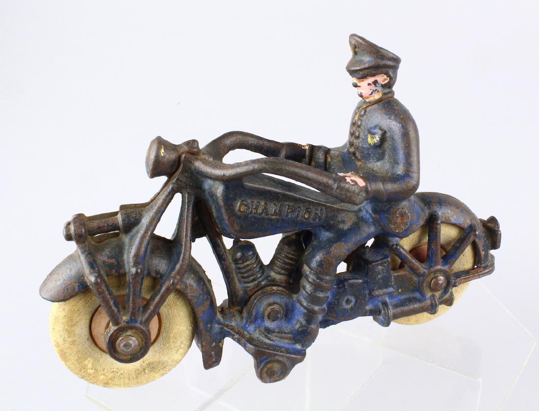 Champion Cast Iron Motorcycle Cop Large