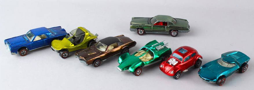 Redline Hot Wheels Yellow Custom Lincoln Continental Mark Iii