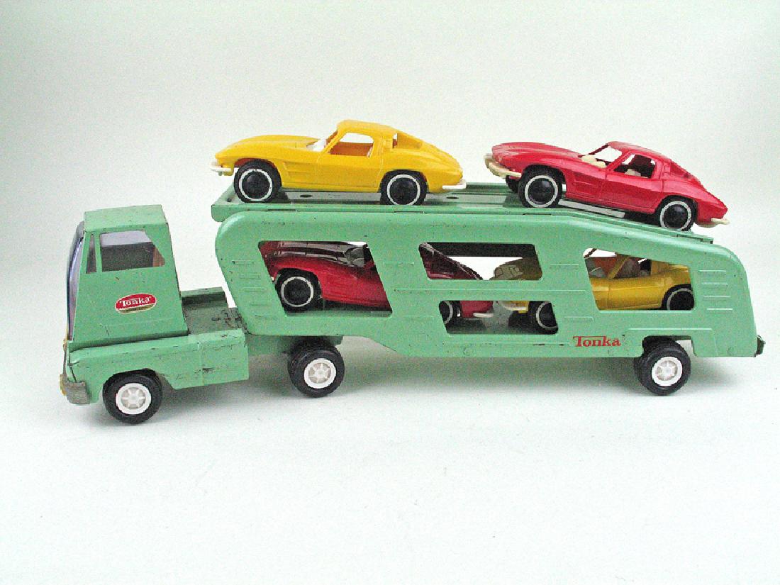 Tonka Car Transport Pressed Steel