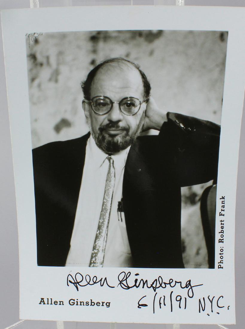 Allen Ginsberg Signed Photograph