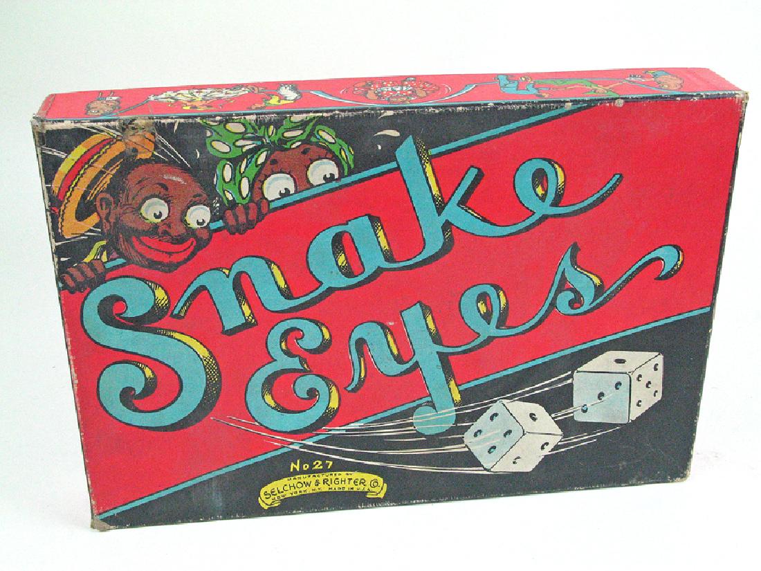 Snake Eyes Board Game Black Mem 1930\'s