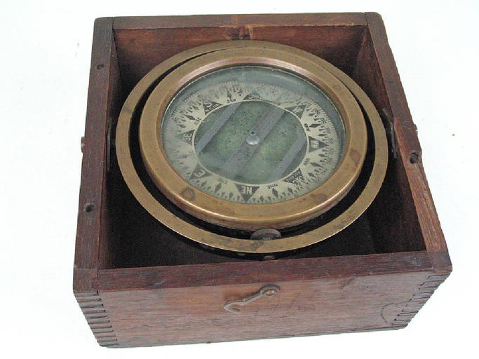 Polaris Mc Company Brass Ships Compass