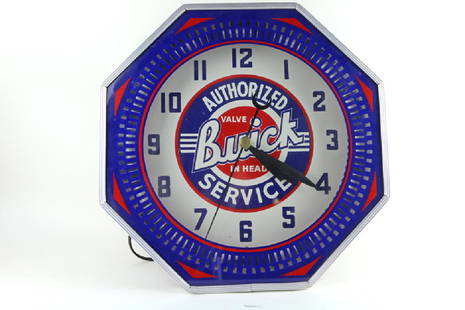 Steve Mcqueen Buick Neon Clock Authorized Service
