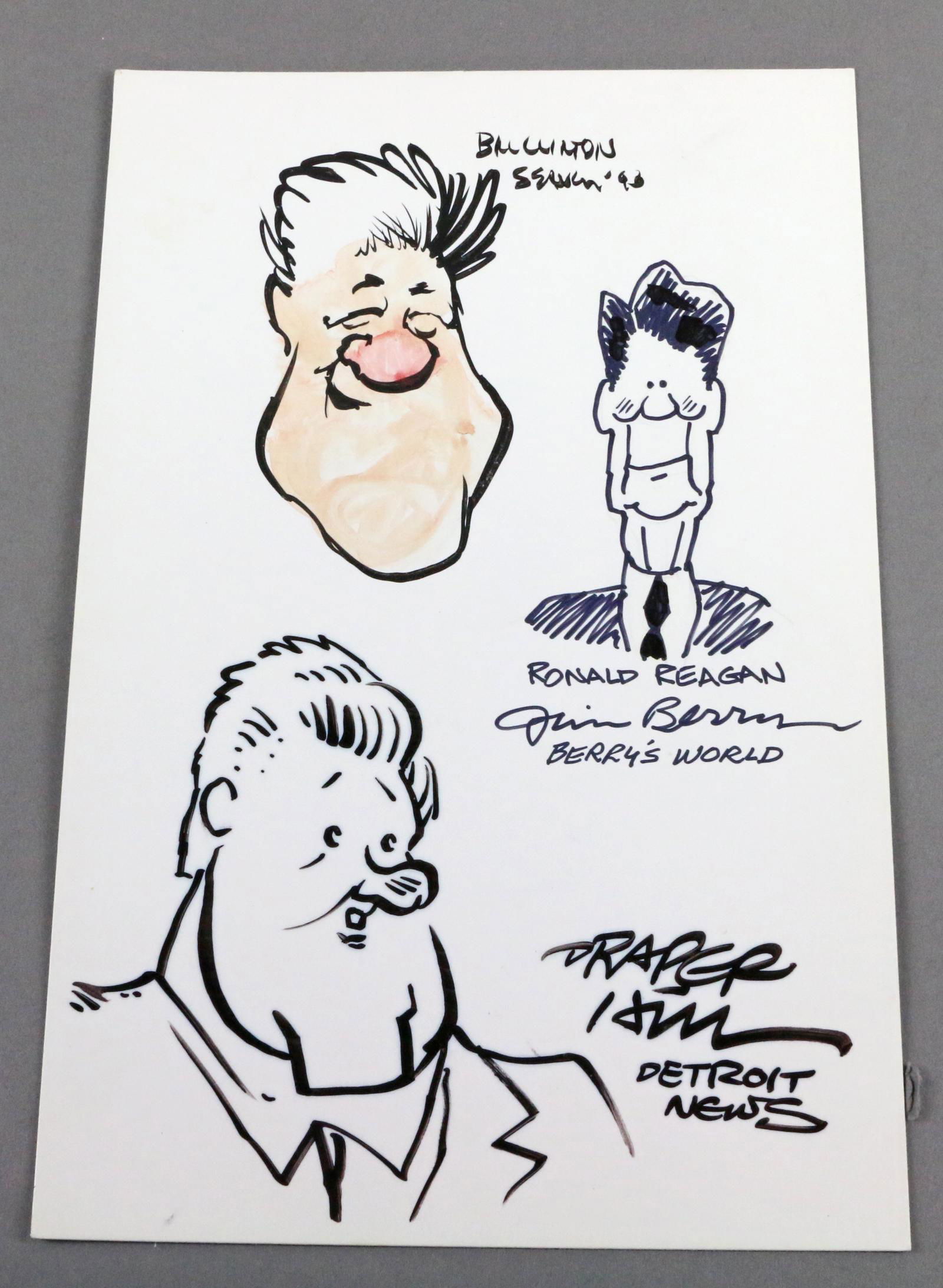 Jim Berry. Draper Bill Clinton Reagan Political Cartoon - Nov 09, 2019 ...