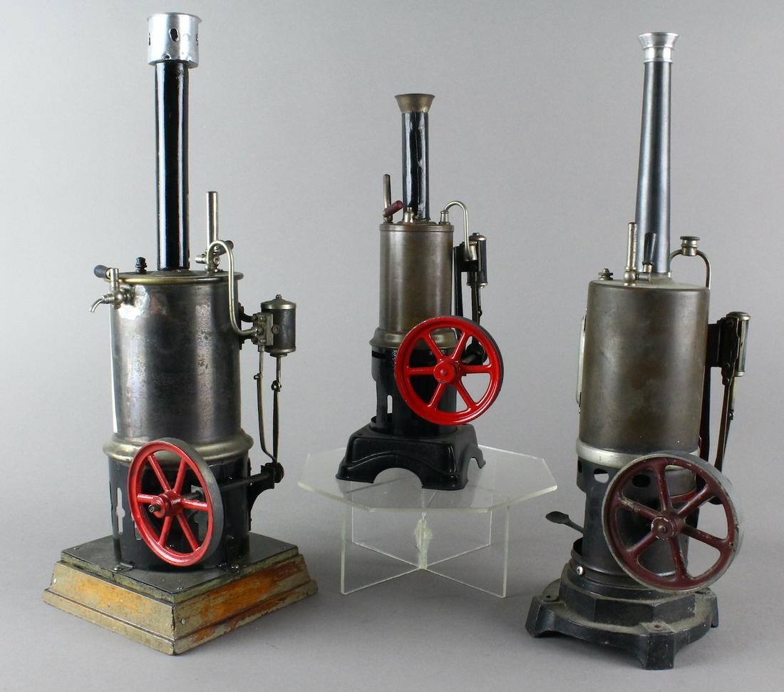 3 Bing Vertical Steam Engines
