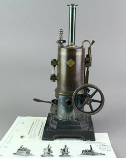 German Vertical Steam Engine By Falk, C. 1905 .hei