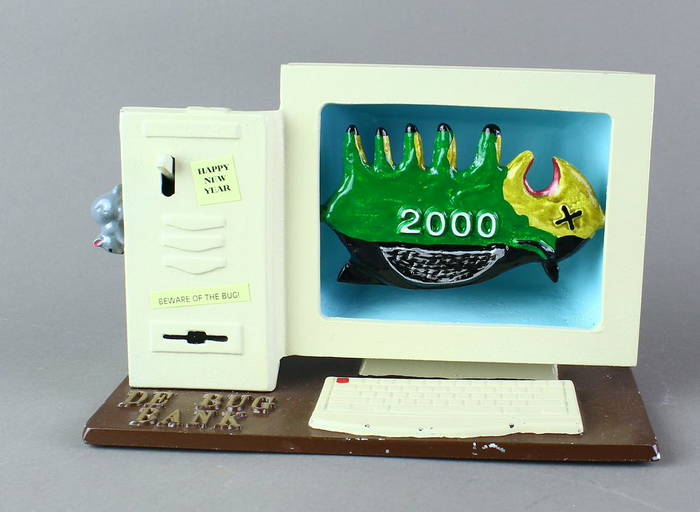 Reynolds Mech Bank Y2k Computer 2000 De Bug