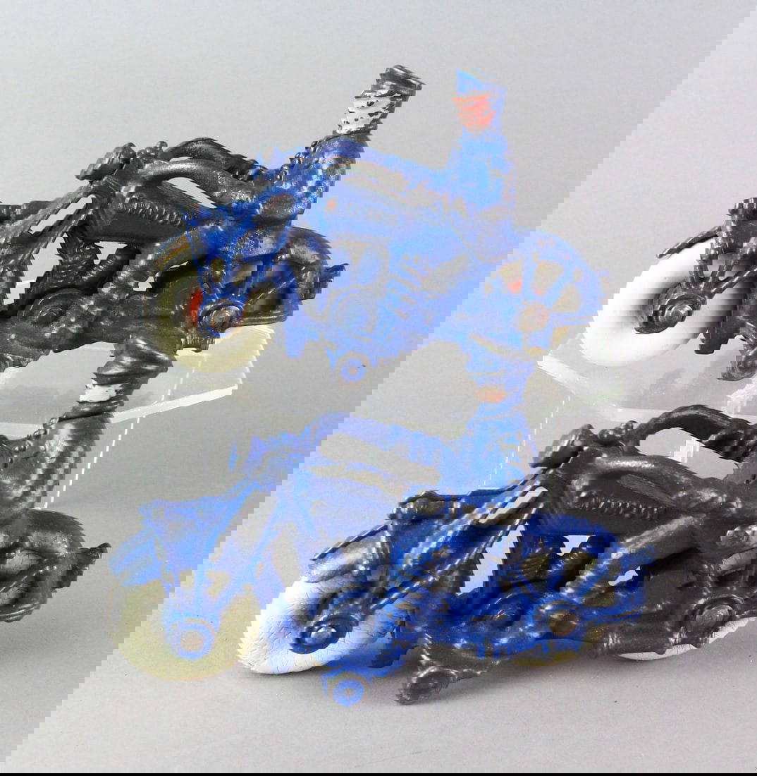 2 Champion Cast Iron Motorcycles Auction