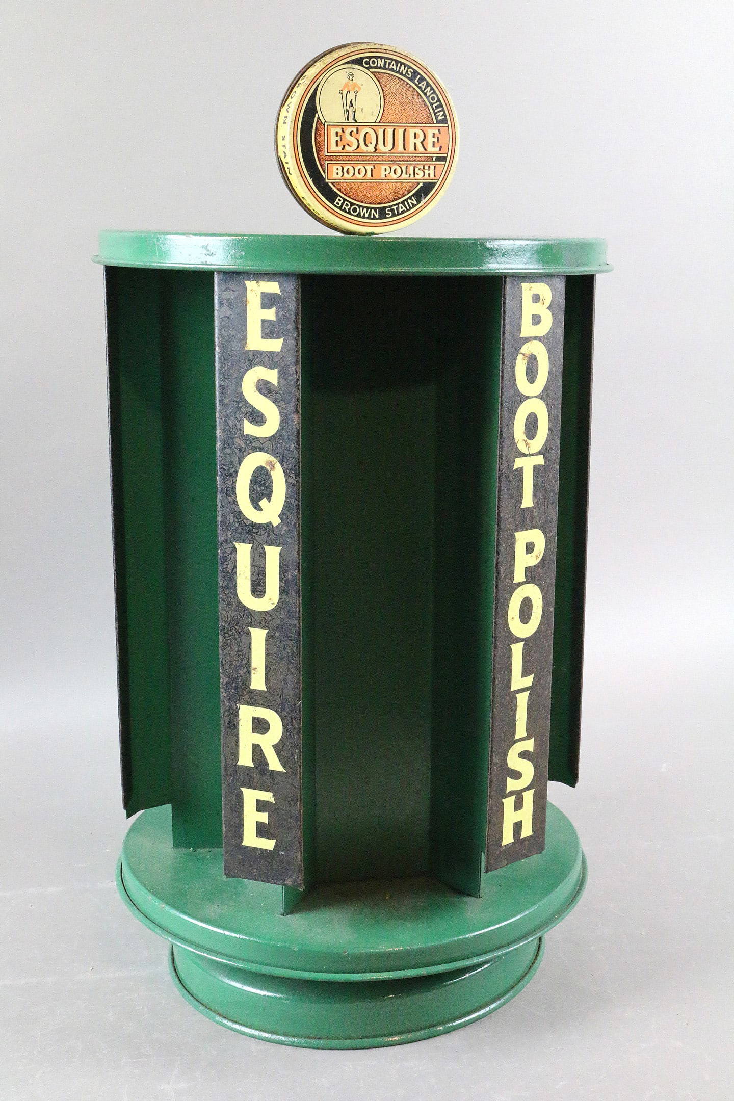 Esquire Boot Polish Dealer Display 1940's Auction