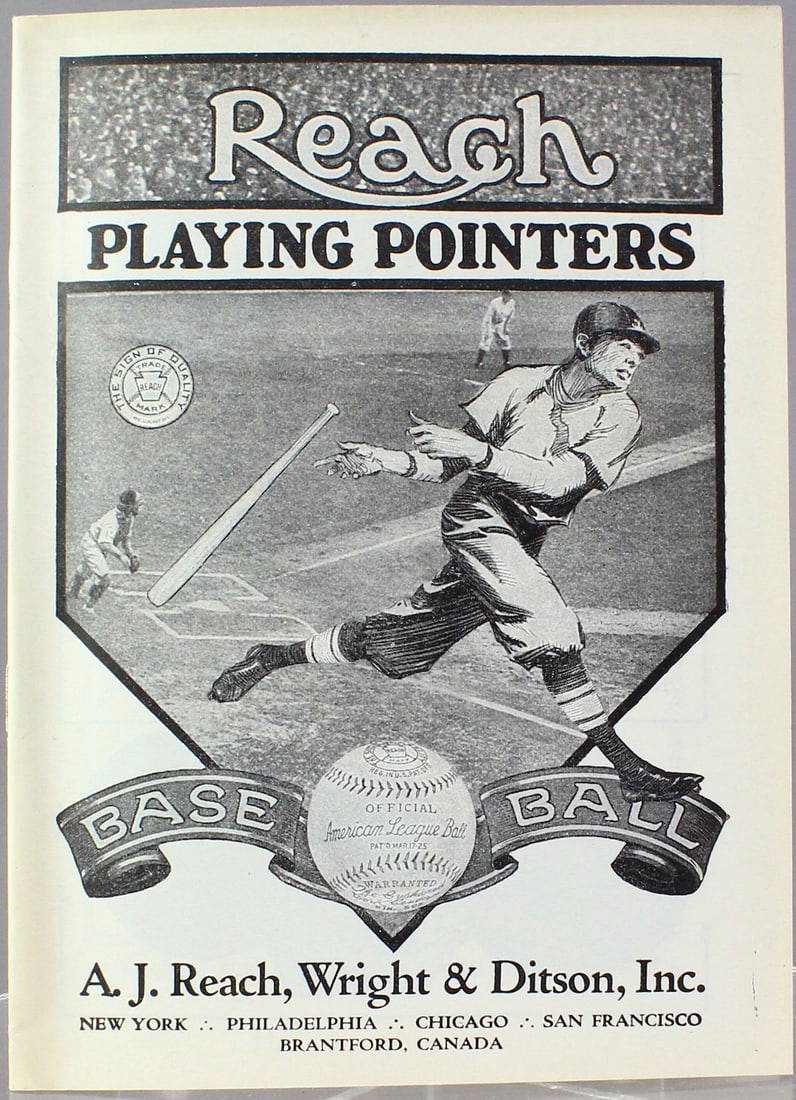 Reach Baseball Catalog Playing Pointers With Babe Ruth Auction