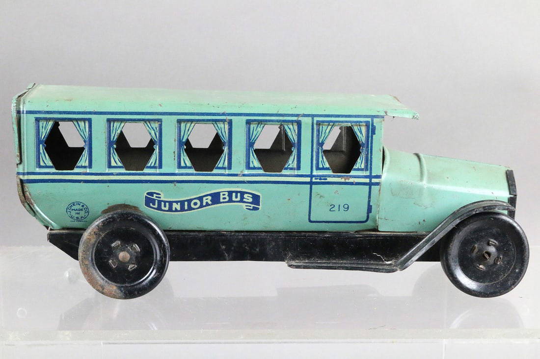 J Chein Junior Tin Litho Bus 9 Inches Auction