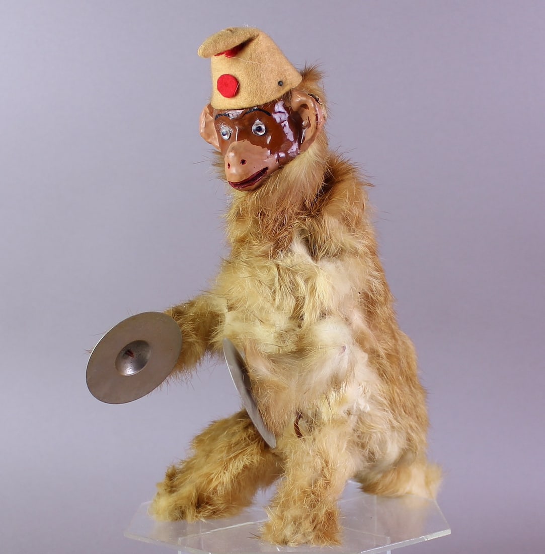 French Wind Up Monkey With Cymbals Auction