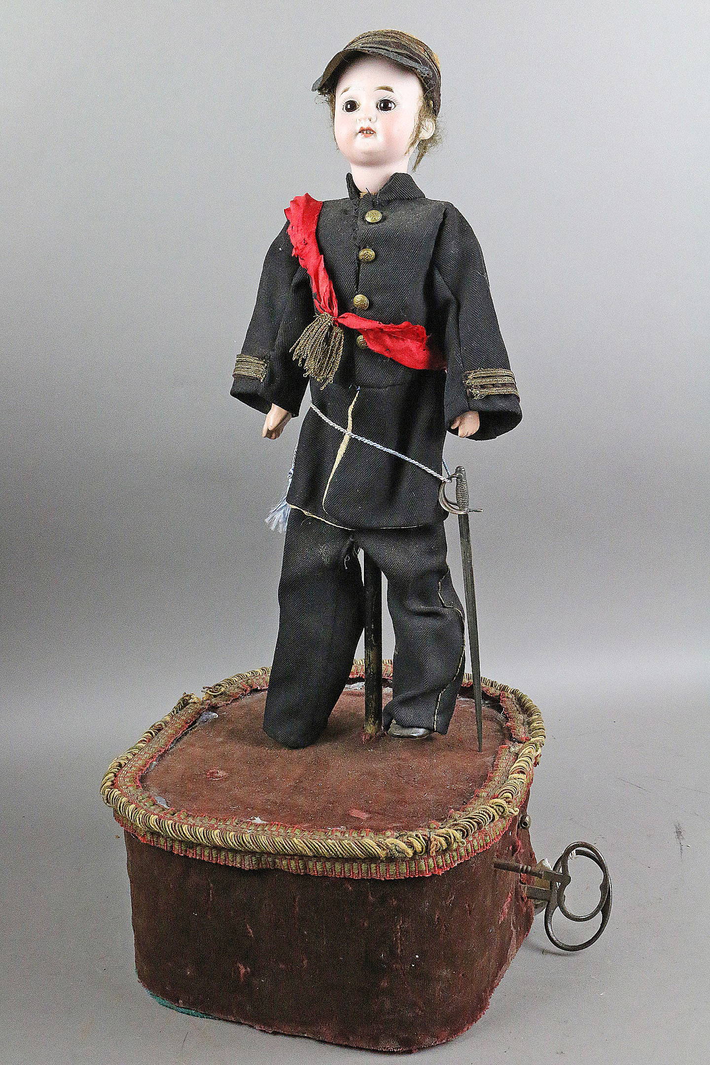 French Automaton Soldier 1894 Bisque Auction