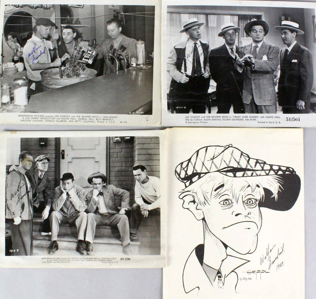 William Billy Benedict & Bowery Boys Signed Photos Auction