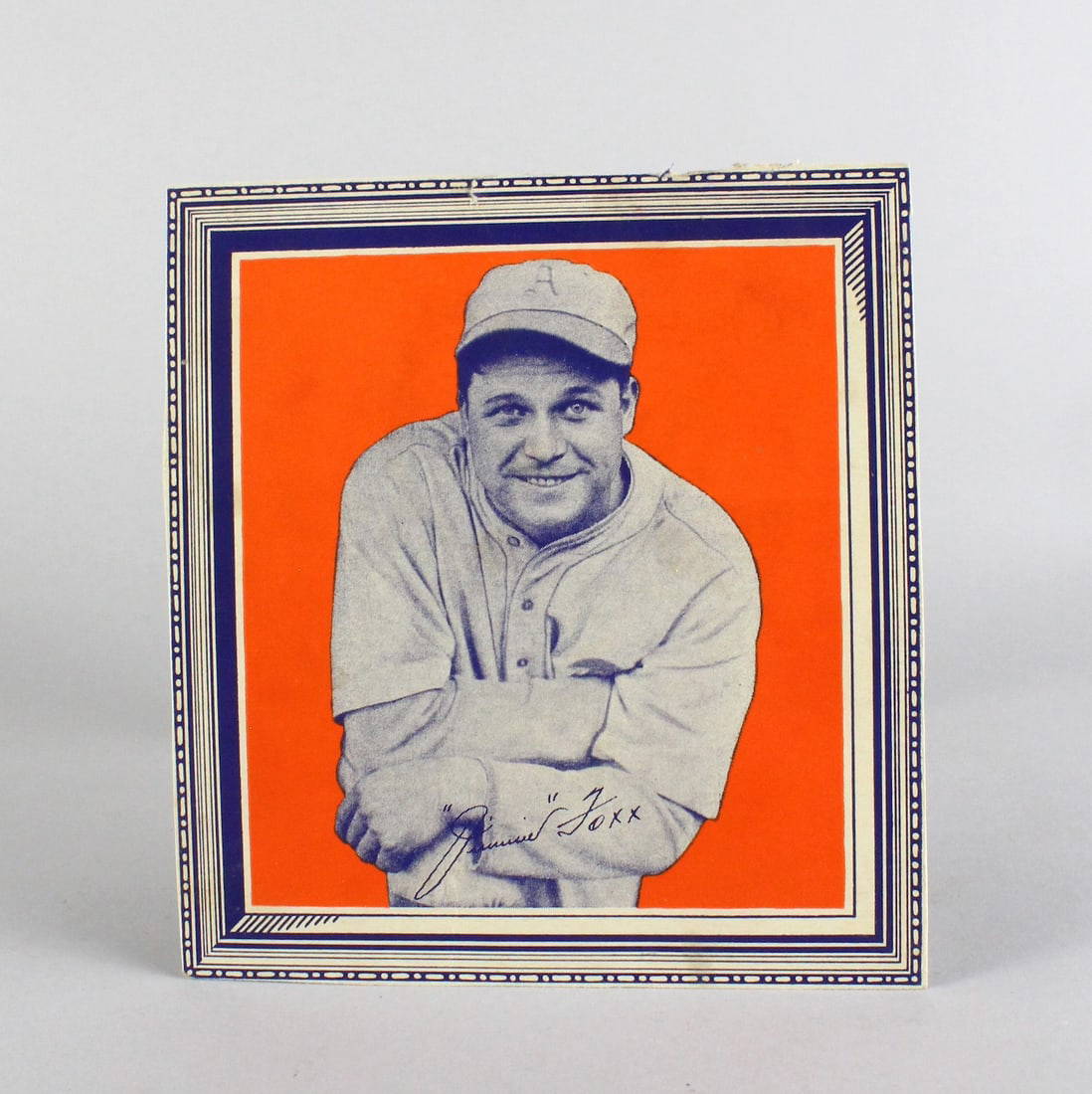 1935 Jimmie Fox A's Baseball Team Wheaties Cereal Panel Auction