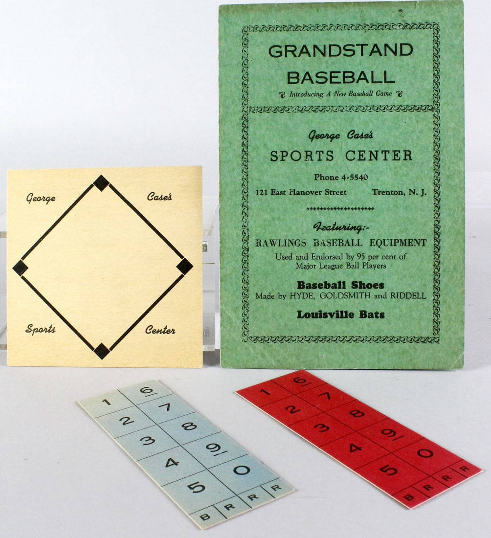 1930s George Case\'s Grandstand Baseball Mint Game Auction