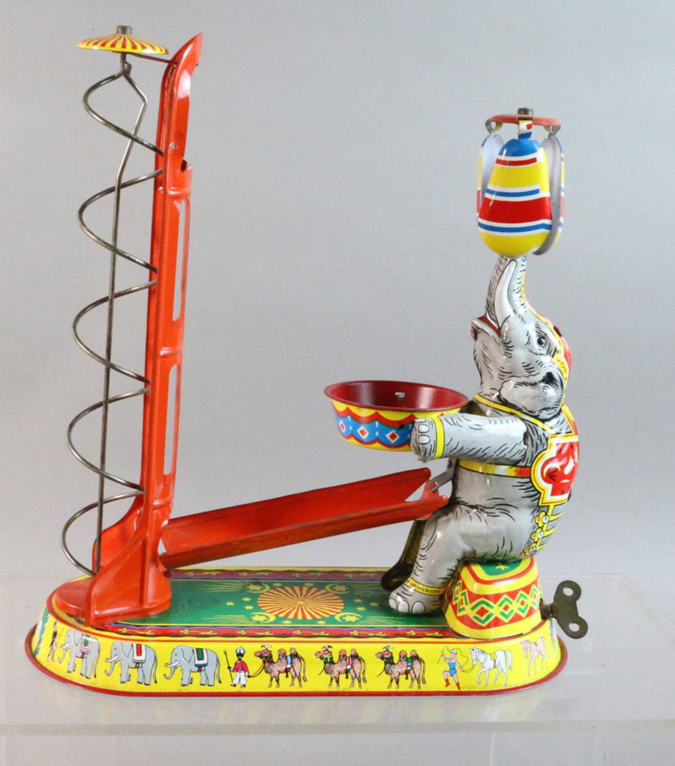 German Elephant Tin Litho Wind Up Auction