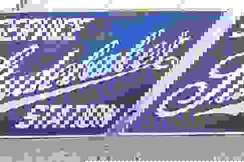 Studebaker Service Station Sign Original Auction