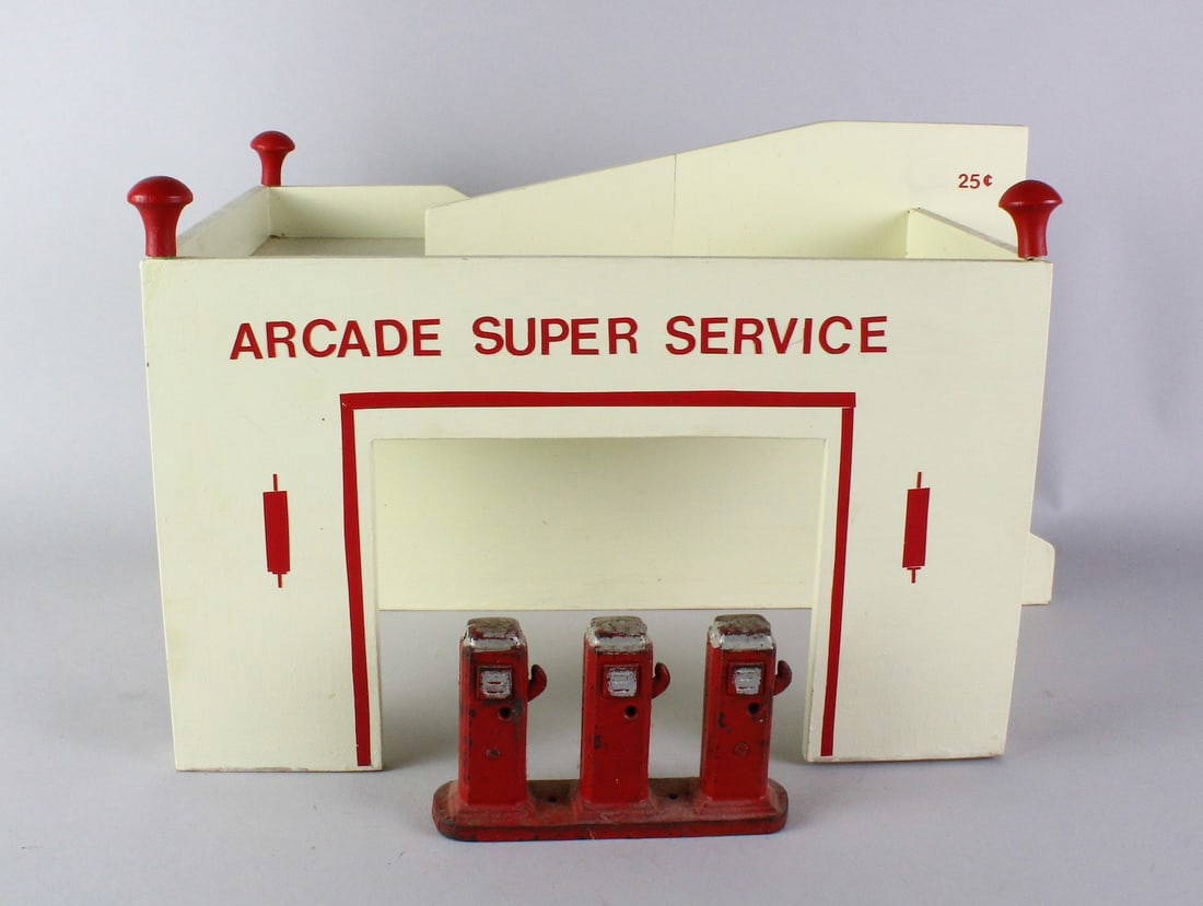 Arcade Super Service Gas Station & Arcade Gas Pumps Auction