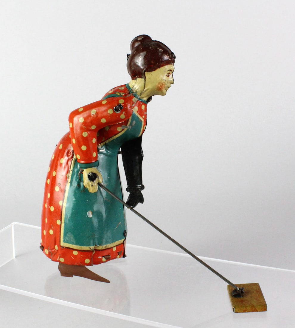 Distler German Tin Bizzy Lizzie Win Up Toy Auction