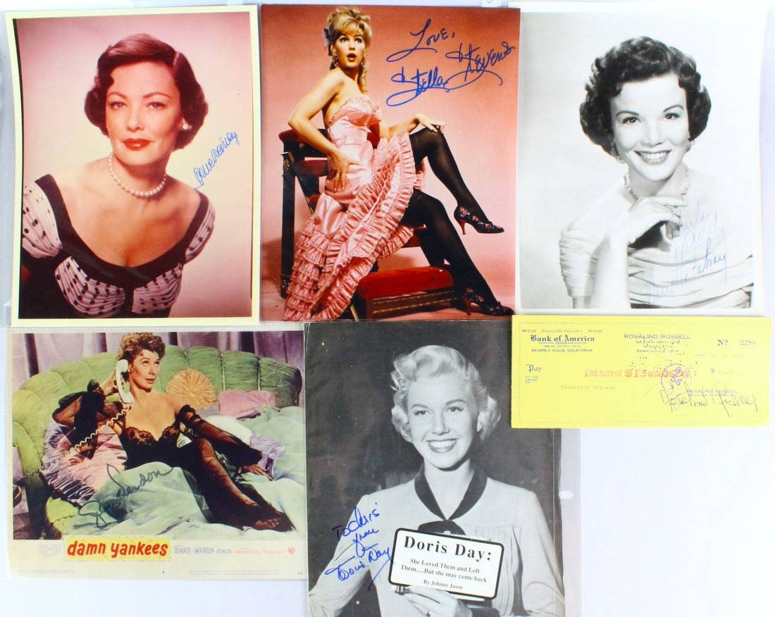 Hollywood Signed Autograph Starlet Photos Auction