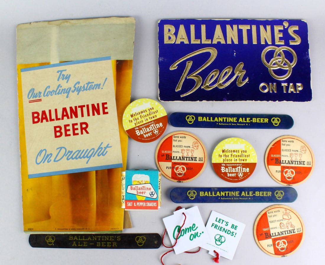 Ballantine Beer Advertising Group Auction