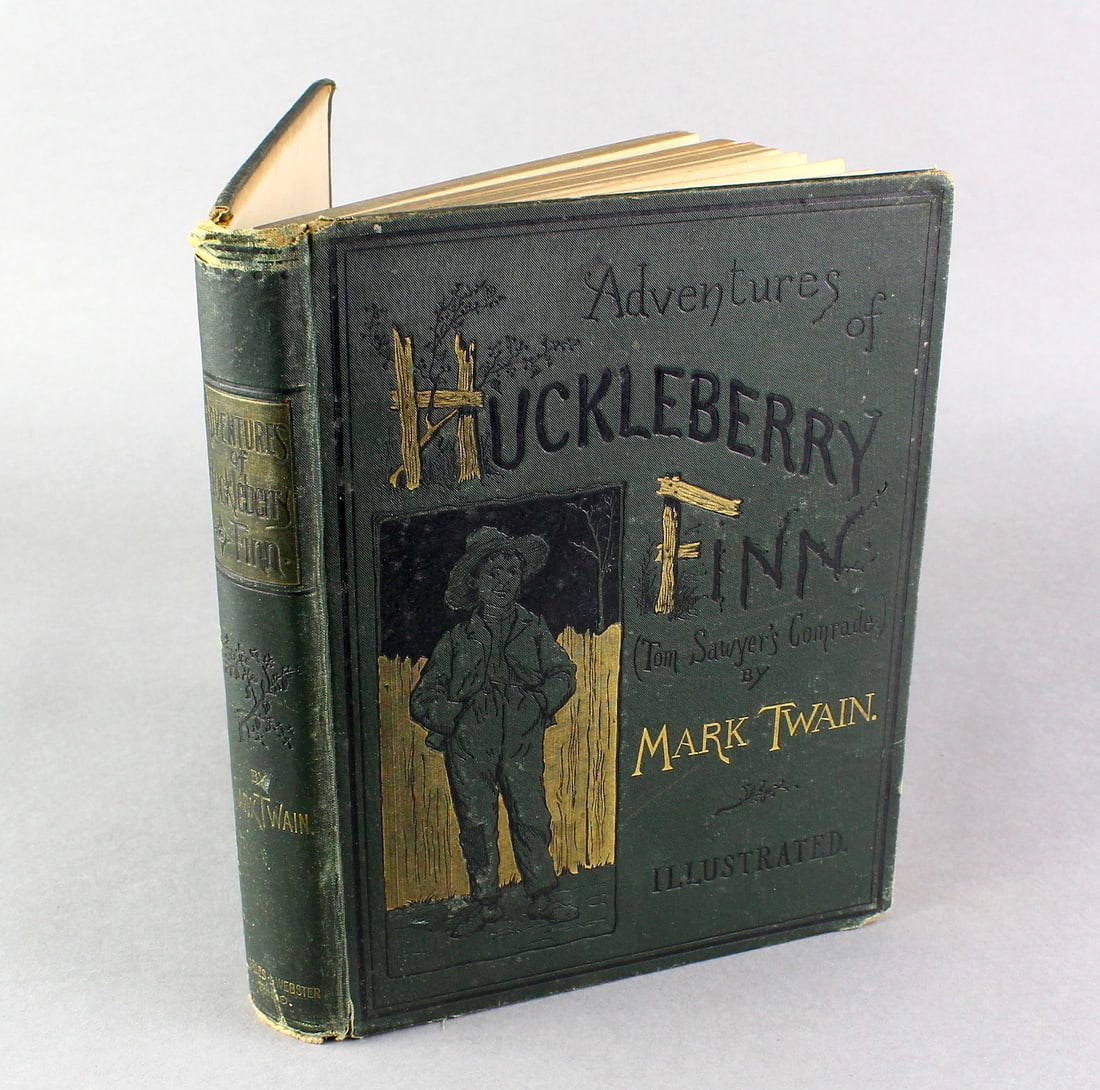 Mark Twain- The Adventures Of Huckleberry Finn 1884 First Edition Auction