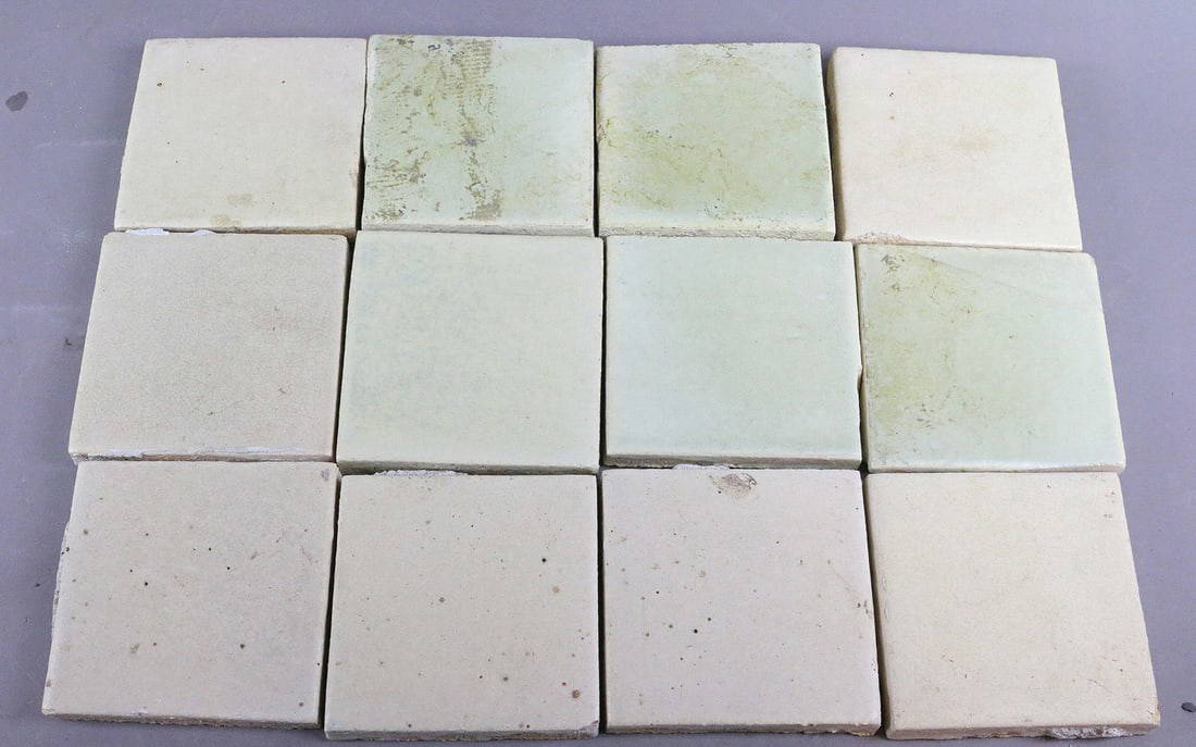 Flint Faience Tile Co Rare Green , 12 Auction
