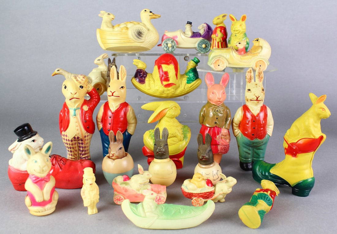 Celluloid Rabbit Collection With Rabbit Cars Auction