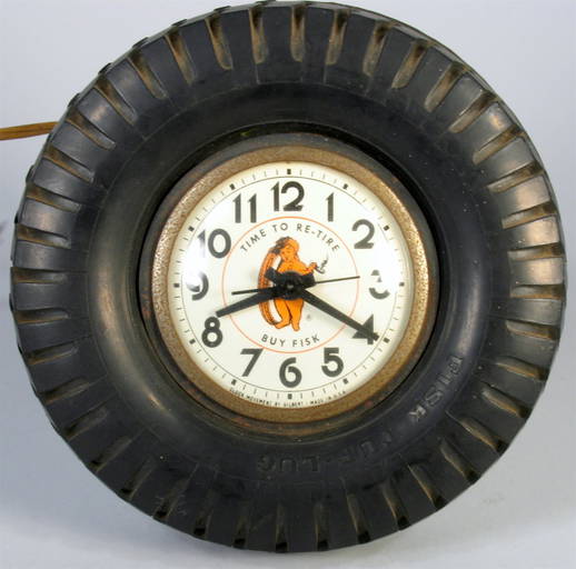 Fisk Tire Advertising Clock