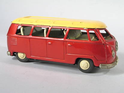 Vintage Bandai Japan Tin Volkswagen Bus