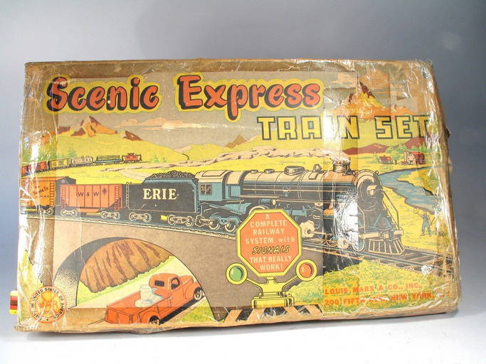Marx Scenic Express Tin Train Set In Box