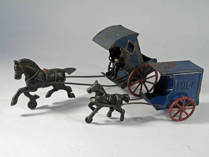 Wilkins Single Horse Milk Wagon Early Carriage