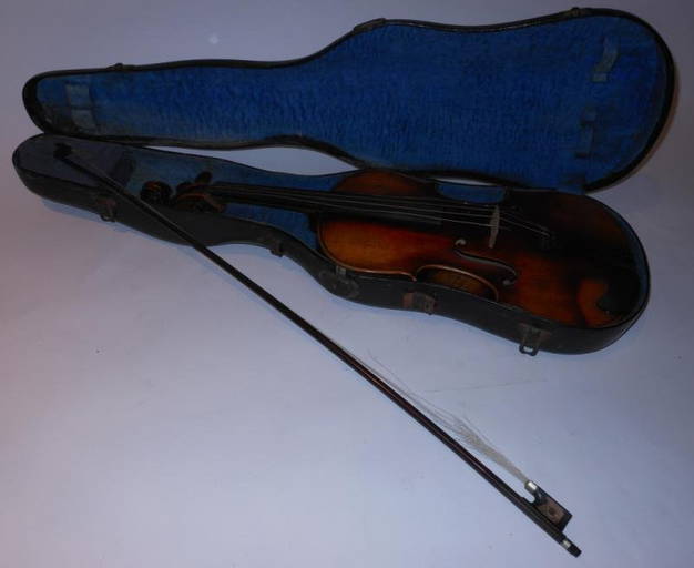 Manner Of Stradivarius Violin & Bow